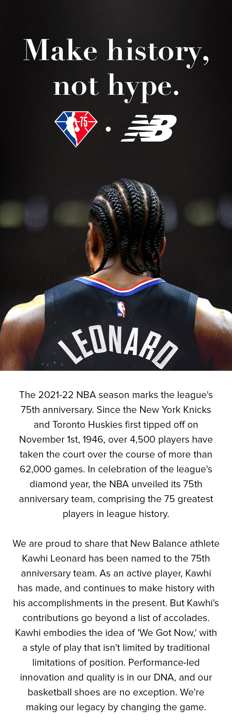 New Balance: Making history, not hype. | Milled