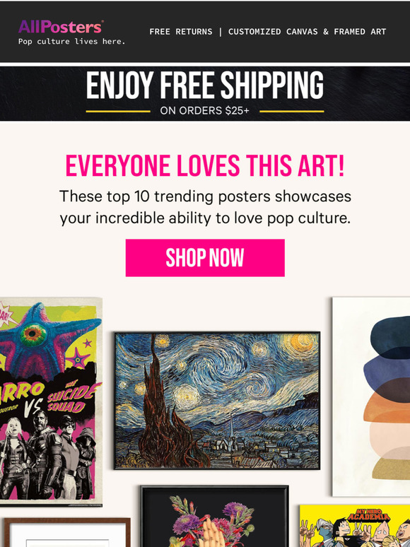 AllPosters: Shop our top 10 trending posters! | Milled