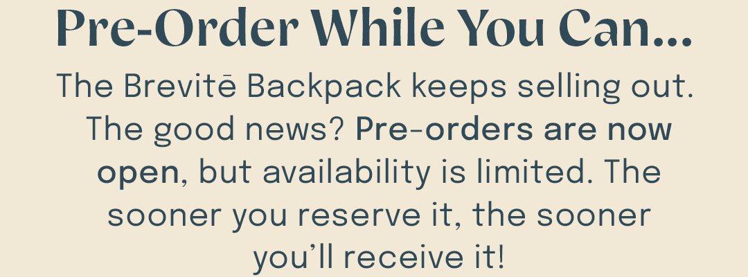 Brevite: Exclusive: Pre-Order The Brevit Backpack Now | Milled