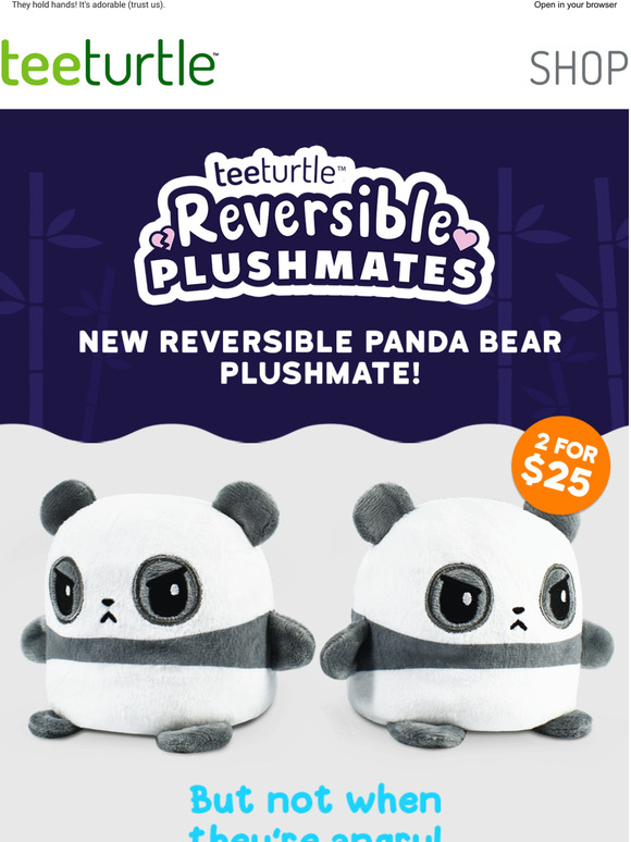 TeeTurtle: 2 for $25 Panda Plushmates!! | Milled
