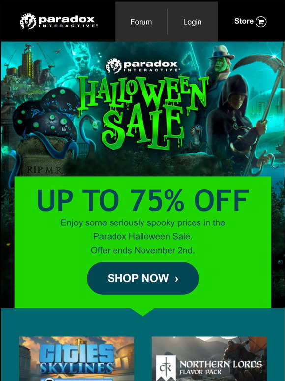 Paradox Interactive: Paradox Halloween Sale - Now Live | Milled
