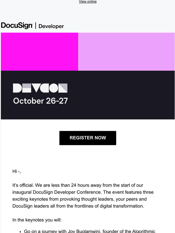 DocuSign: The Final Countdown is On | DocuSign Developer Conference ...