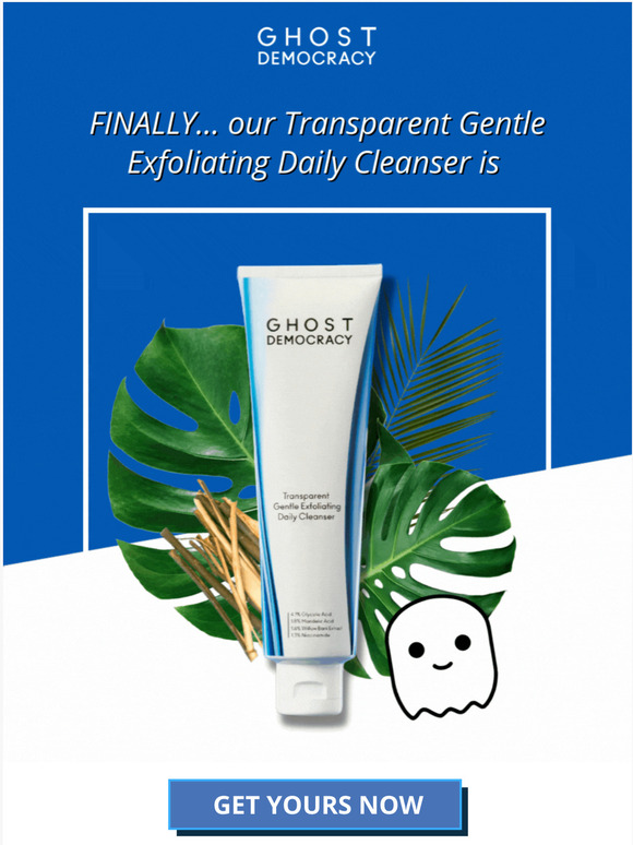 Ghost Democracy: Finally BACK IN STOCK: Our award-winning TRANSPARENT ...