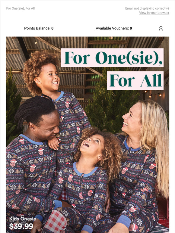 Cotton On: PSA: Family Onesies are here! | Milled