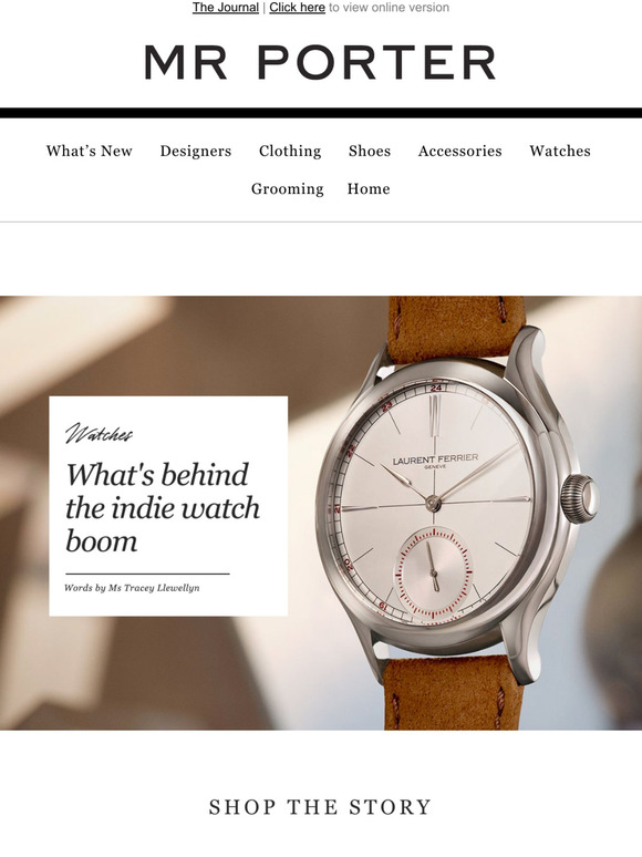 MR PORTER: Why independence matters in the watch world | Milled