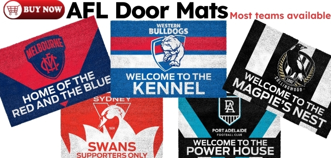 AFL Footy Shop: AFL Front Door Mats now in stock | Milled
