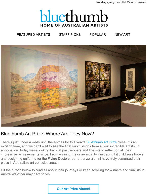 Bluethumb: Bluethumb Art Prize: Where Are They Now? | Milled