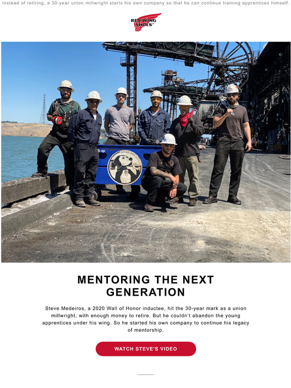 Red Wing Shoes: Mentorship over retirement: The inspiring story of ...