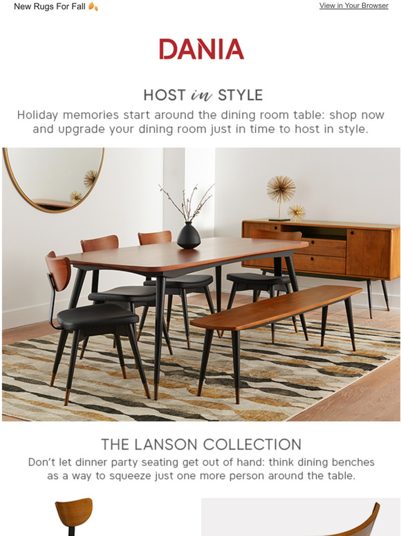 Dania Furniture: Dine In Style This Season | Milled