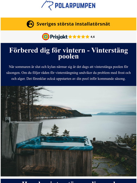 Polarpumpen: Har du vinterstngt din pool? | Milled