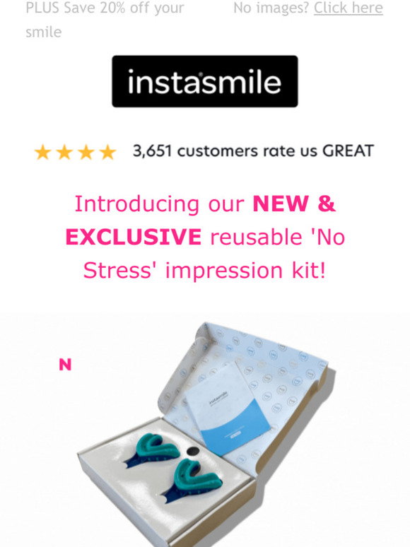 INSTAsmile: -FIRST LOOK our New & Exclusive 'No Stress' Impression Kit ...