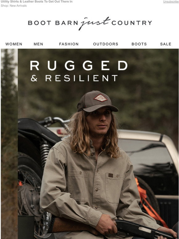 Boot Barn: New Rugged Essentials | Milled