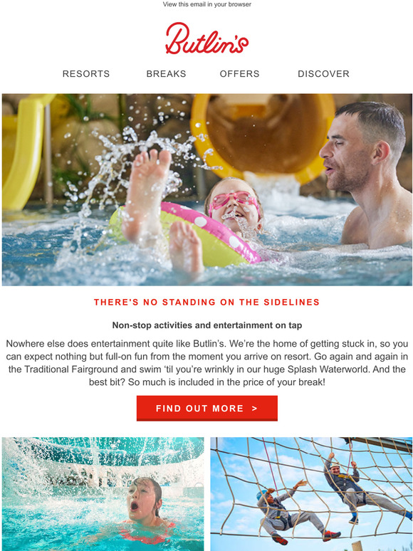 Butlins: Unlimited fairground rides and looping water slides | Milled
