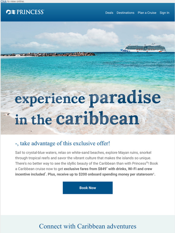 Princess Cruises: Exclusive fares for your best Caribbean vacation | Milled