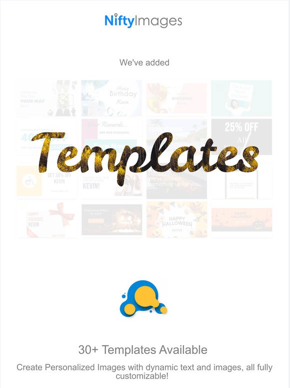NiftyImages: Browse 35+ New Templates for Personalized Images. | Milled
