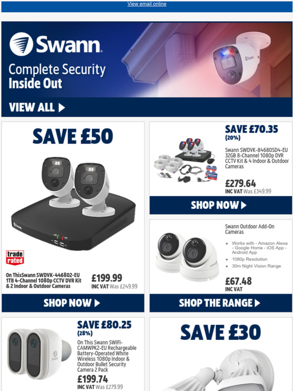 Screwfix: GREAT DEALS from Swann Security | Milled