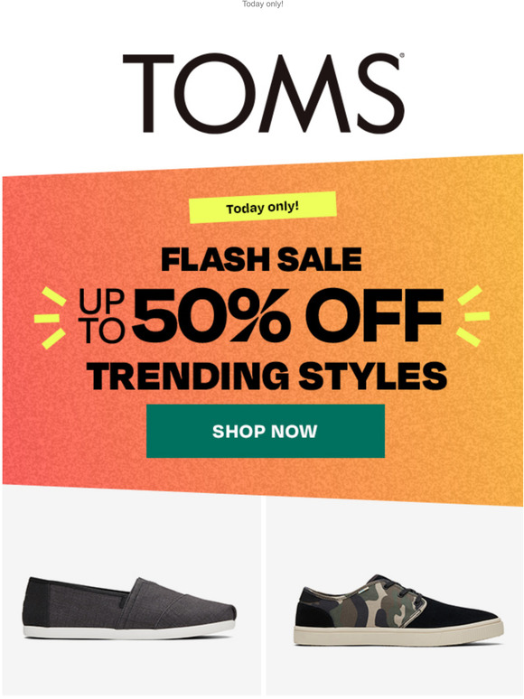 TOMS: Up to 50% off trending styles | Milled