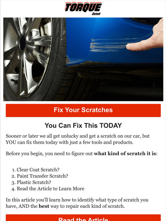 Torque Detail: How to Fix Different Types of Car Scratches (w/ Pictures ...