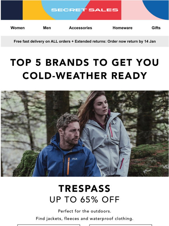 Secret Sales: Top 5 brands to get you cold-weather ready | Milled