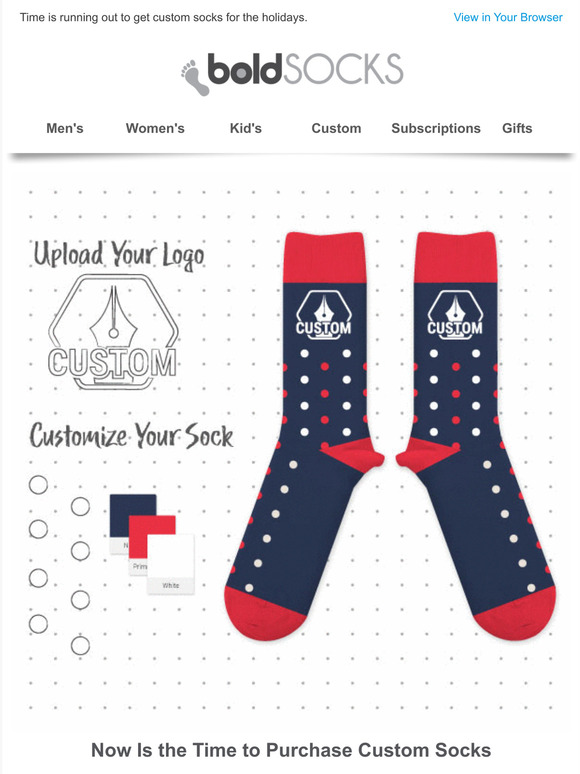 boldSOCKS: Custom Socks for Your Team or Employees | Milled
