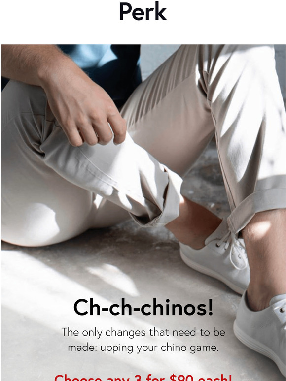 Perk Clothing: Chinos that'll make you want to wear pants on Zoom | Milled