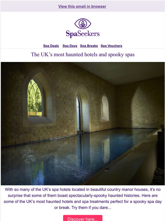 Spa Seekers: Discover the UK's most haunted hotels and spooky spas | Milled