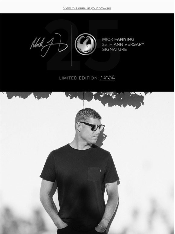 Dragon Alliance: Mick Fanning X 25 Year Signature Baile | Milled