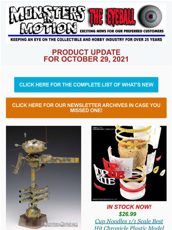 Monsters in Motion: Amazing Books and Model Kits IN STOCK NOW! | Milled
