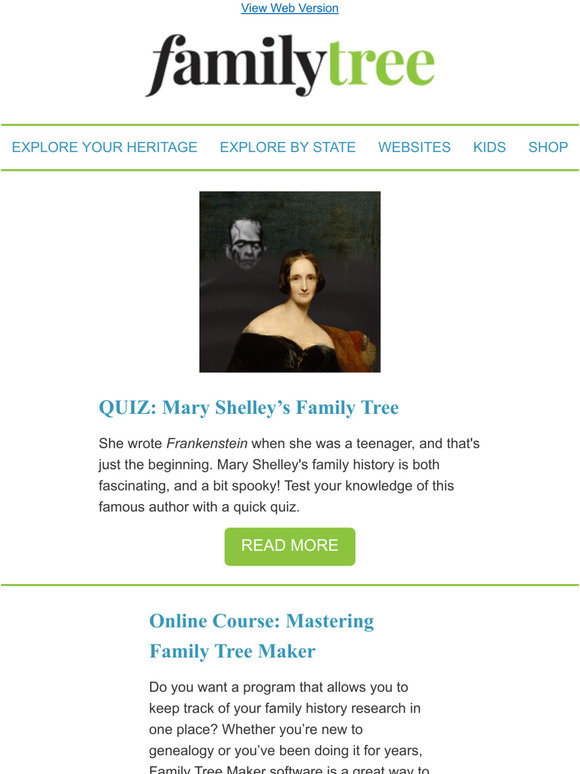Family Tree Magazine: QUIZ: How Well Do You Know this Famous Author's ...