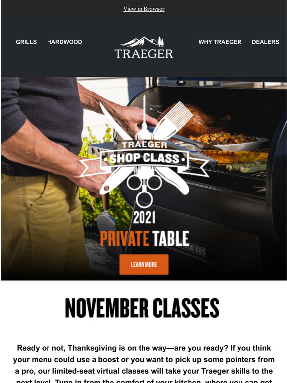 Traeger Grills: Sign Up for a Special-Edition Class | Milled