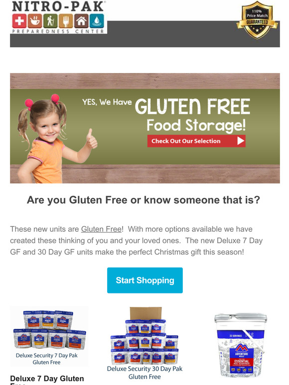 Nitro-Pak: INTRODUCING our NEW Gluten Free Food Units! Now AVAILABLE ...