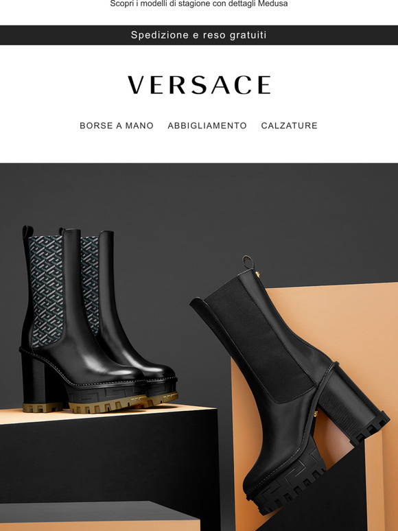 Versace: Stivaletti Greca Labyrinth: lascia il segno | Milled