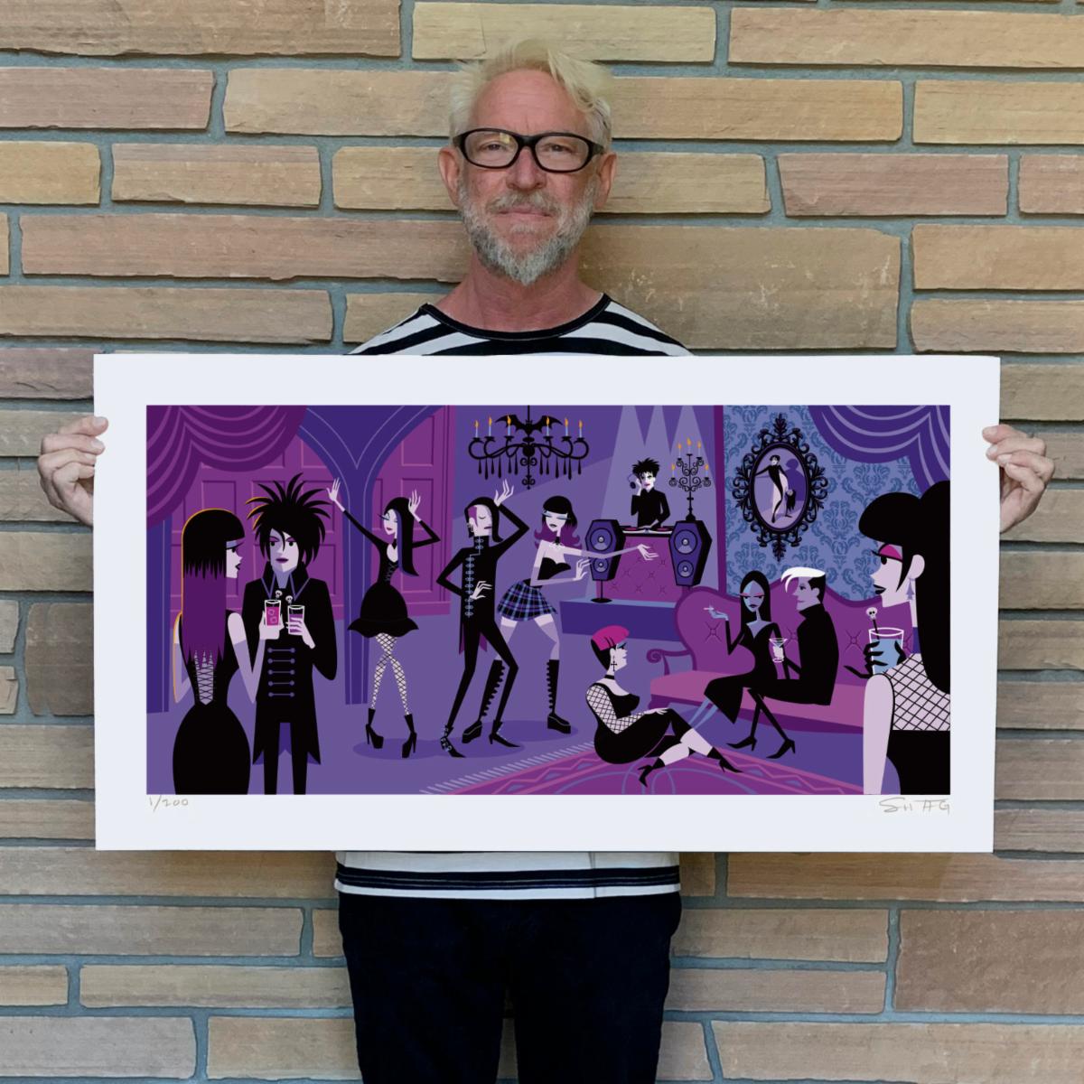 Shag Store: Shag's Latest Print - "Goth Night" - NOW AVAILABLE | Milled