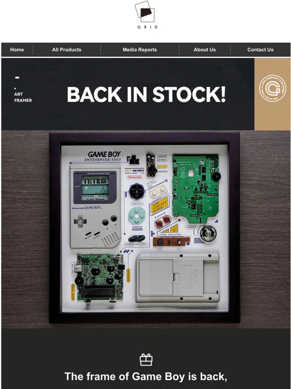 Grid Studio: The frame of GameBoy is back! | Milled