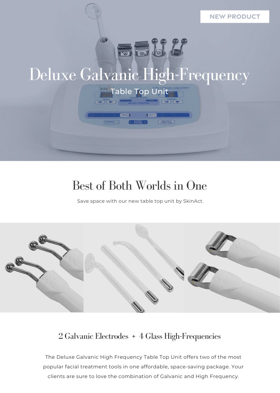 Skin Act: New Deluxe Galvanic & High-Frequency Unit | Milled