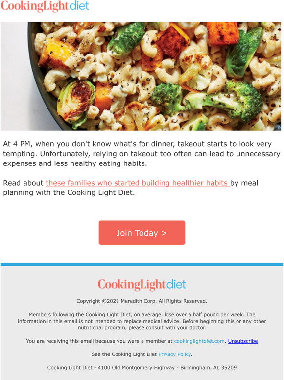 Cooking Light: How meal planning benefits families | Milled