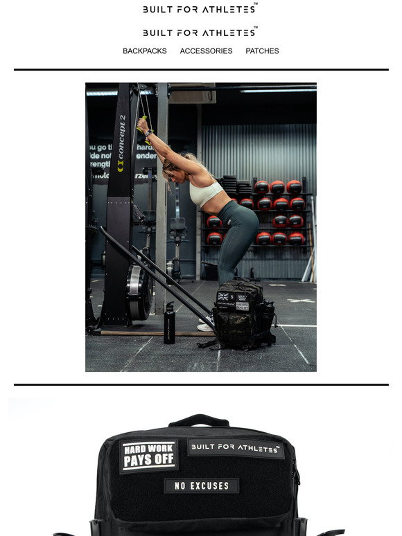 Built for Athletes: NEW IN - Large Monochrome Gym Backpack | Milled