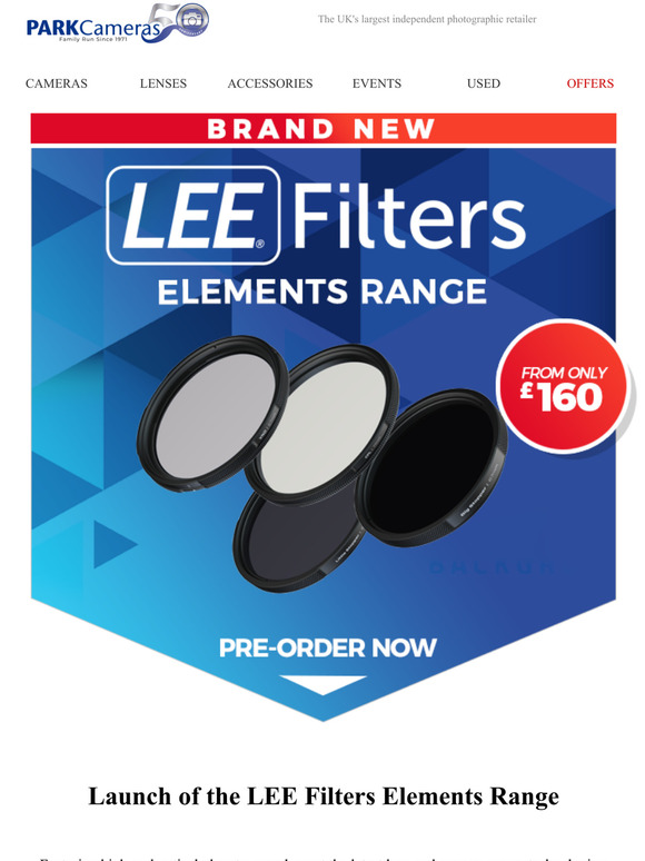 Park Cameras: BRAND NEW LEE Filters Elements Range! Check it out now ...
