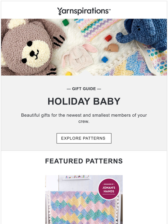 Yarnspirations: 100+ Crochet and Knit Patterns for Baby | Milled