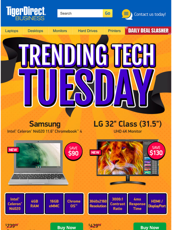 TigerDirect: Choose Your Tech! $299 32'' LG UHD 4K Monitor | Milled