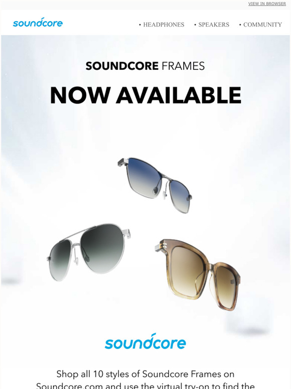 Soundcore: Soundcore Frames Audio Glasses Are Here! | Milled