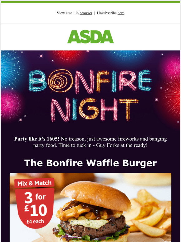 Asda George: Make your Bonfire Night an absolute banger! | Milled