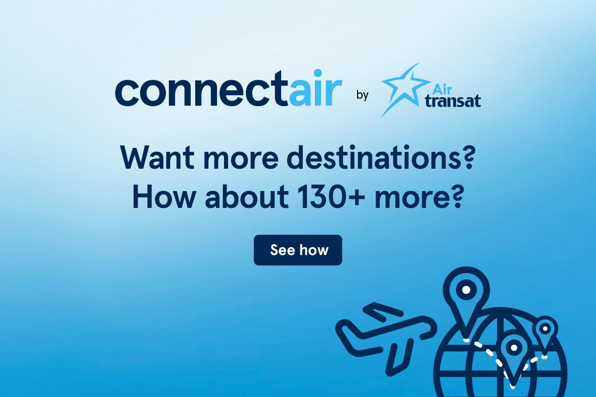 Air Transat: 130+ more destinations with connectair by Air Transat | Milled