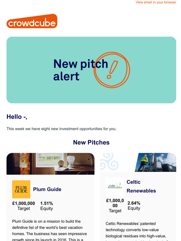 Crowdcube: New pitches on Crowdcube | Milled