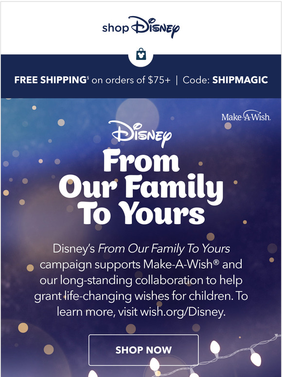 Disney Store: Celebrate From Our Family To Yours | Milled