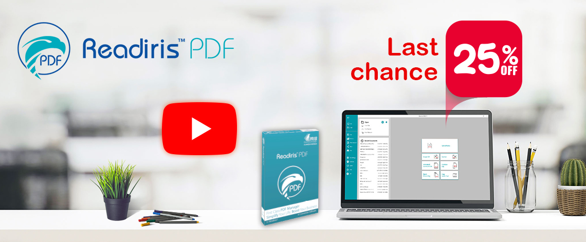 IRIS: Extended offer: , Only 24H LEFT to benefit from the new Readiris PDF 22 introductory offer ...