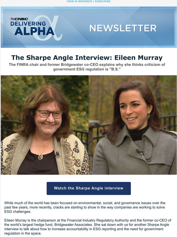 CNBC: Exclusive interview: FINRAs Eileen Murray says government needs ...