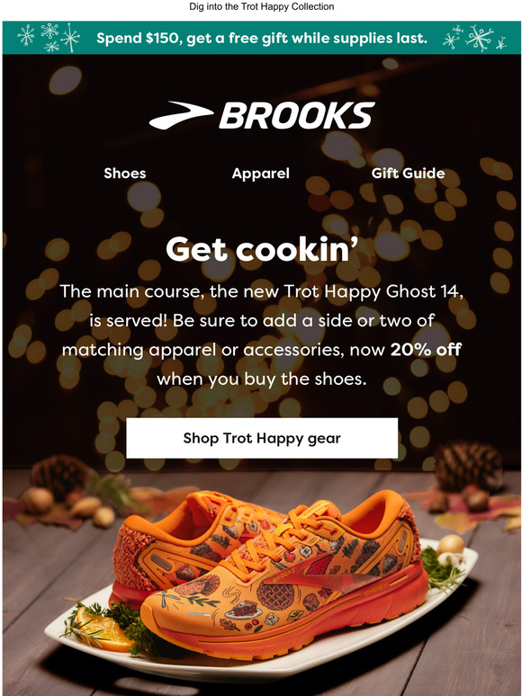 Brooks Running: Our turkey-themed shoe is served | Milled