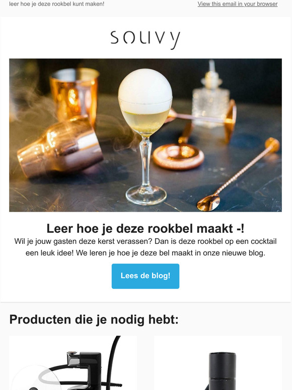Souvy: Uitleg: Rookbel maken op een cocktail | Milled