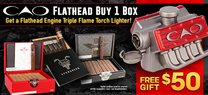 Neptune Cigar: Free Flathead Engine Triple Flame Lighter with CAO ...
